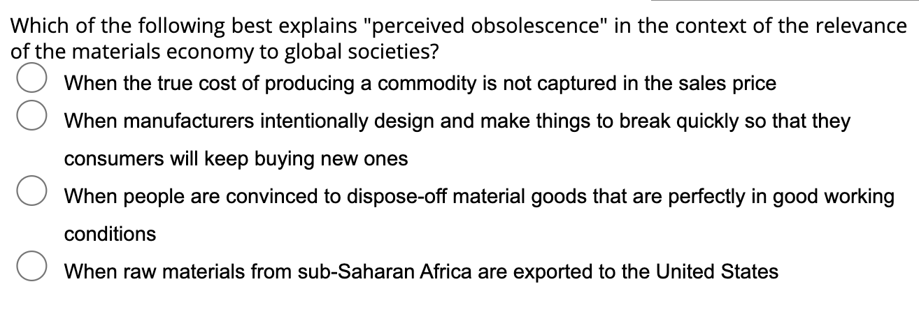Solved Which of the following best explains "perceived | Chegg.com