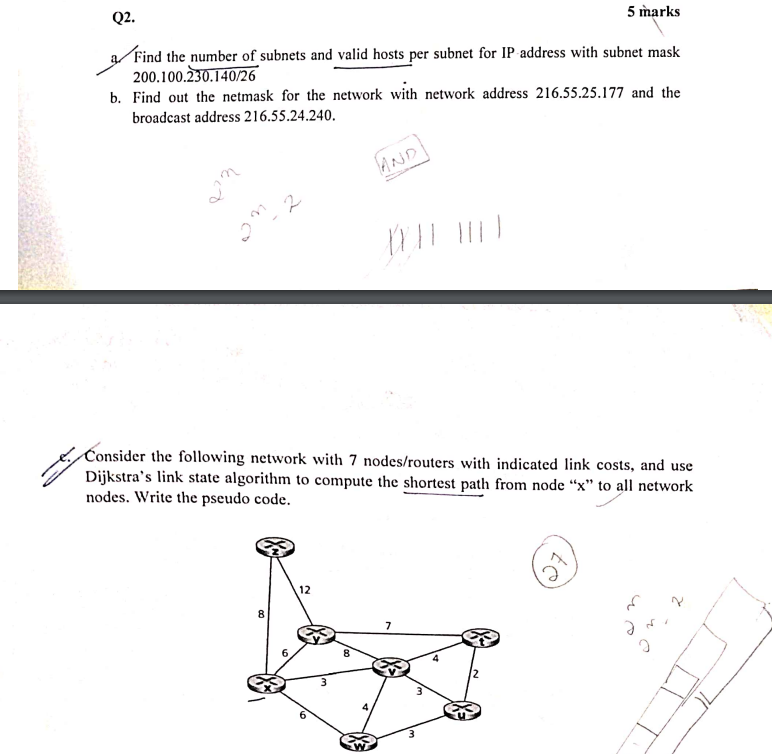 Solved a. Find the number of subnets and valid hosts per | Chegg.com