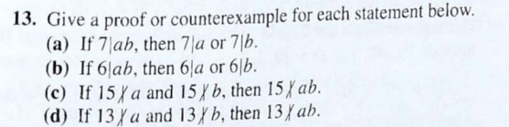 Solved 13. Give a proof or counterexample for each statement | Chegg.com