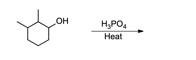 Solved ОН H3PO4 Heat | Chegg.com