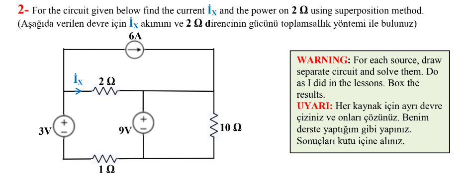 Solved 2- ﻿For the circuit given below find the current Ix˙ | Chegg.com