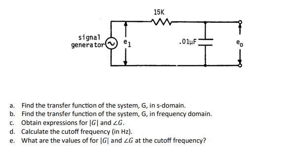 Solved a. Find the transfer function of the system, G, in | Chegg.com