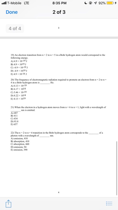Solved Chapter 7 Quantum Mechanics 1) Which one of the | Chegg.com