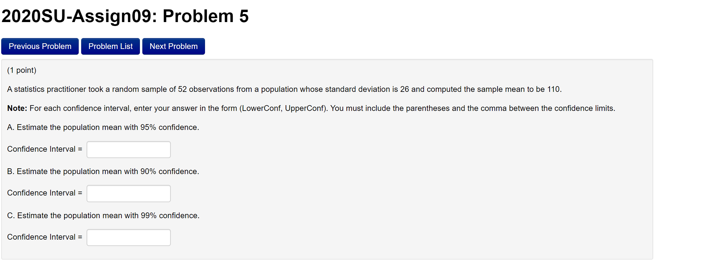 Solved 2020SU-Assign09: Problem 5 Previous Problem Problem | Chegg.com