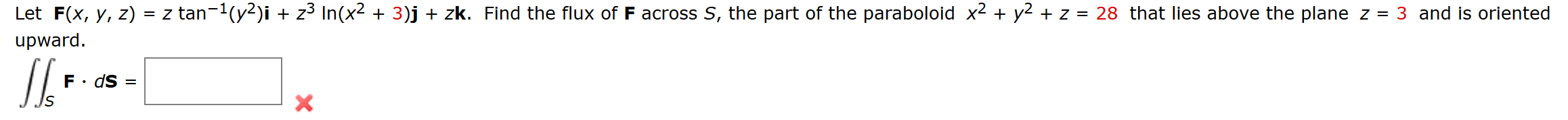 Solved Let F(x, y, z) = z tan-1(y2)i + z3 In(x2 + 3)j + zk. | Chegg.com