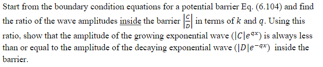 Solved Start from the boundary condition equations for a | Chegg.com