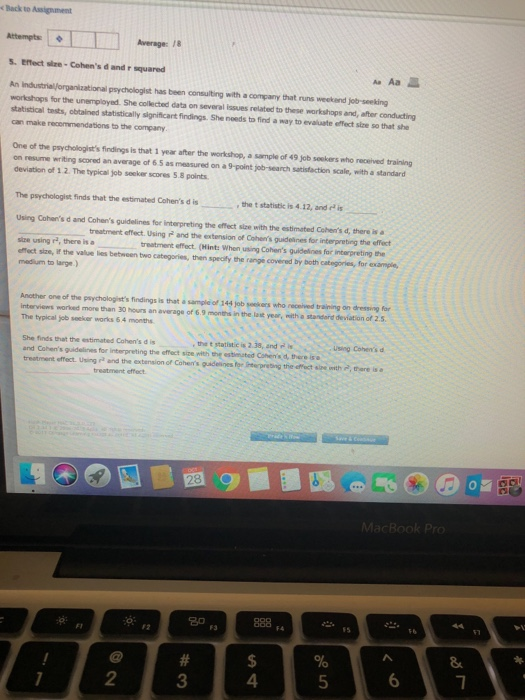 Solved Back to Assignment Attempts: Average:18 s. Effect | Chegg.com