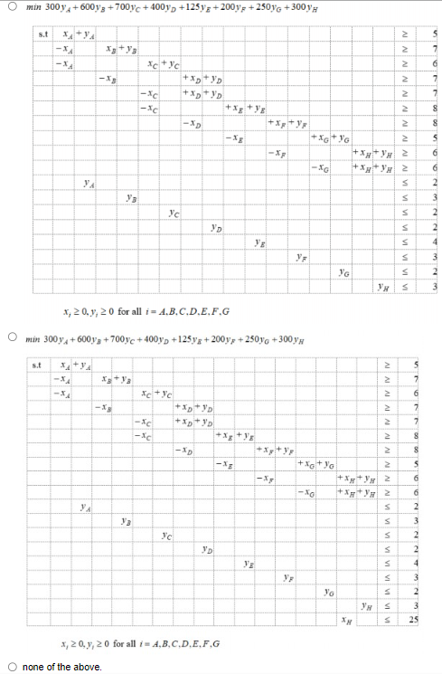 The right linear programming model should be | Chegg.com