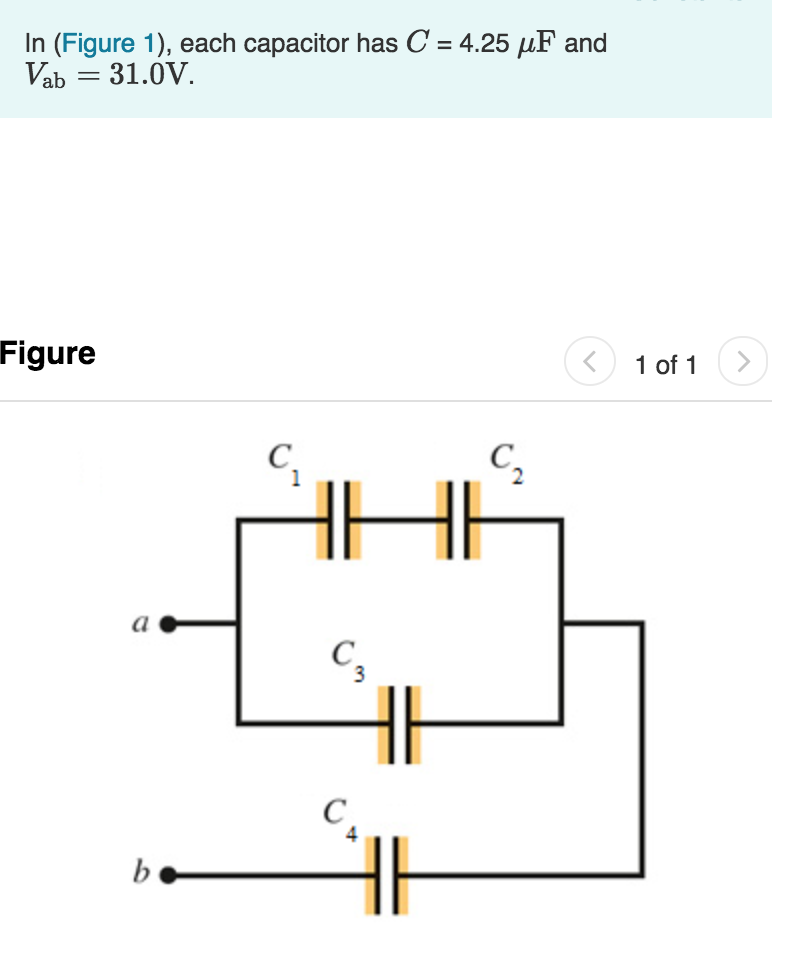 Solved Calculate the Charge on C1, C2,C3,C4 Calculate the | Chegg.com