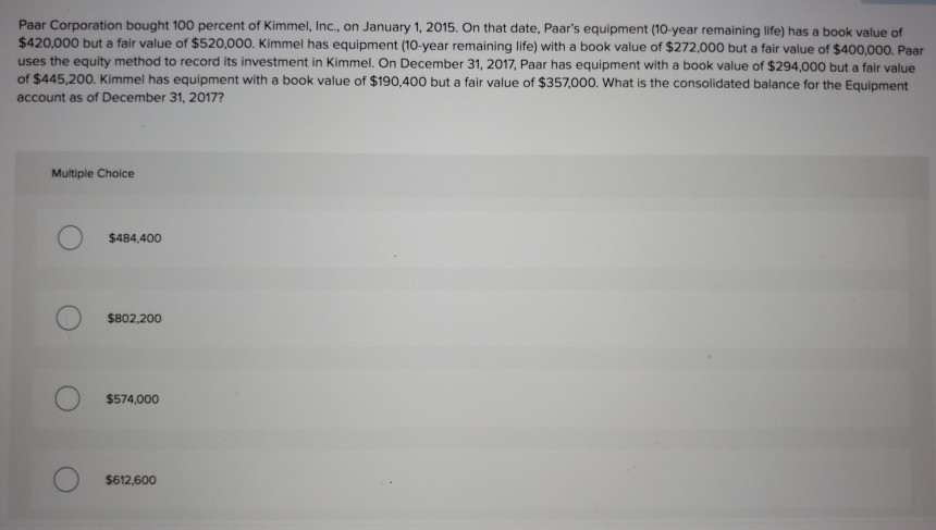 Solved A company acquires a subsidiary and will prepare | Chegg.com