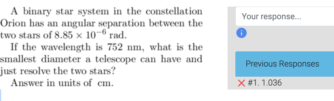 Solved A binary star system in the constellation Orion has | Chegg.com