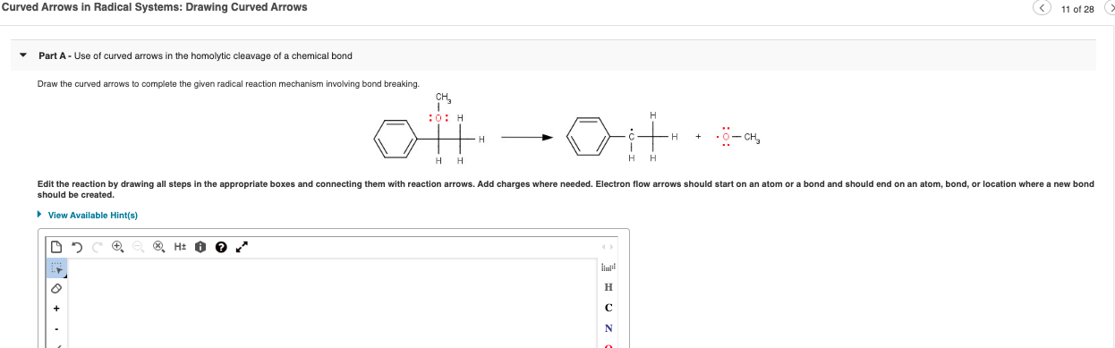 Solved Curved Arrows in Radical Systems: Drawing Curved | Chegg.com