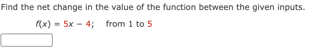 Solved Find the net change in the value of the function | Chegg.com