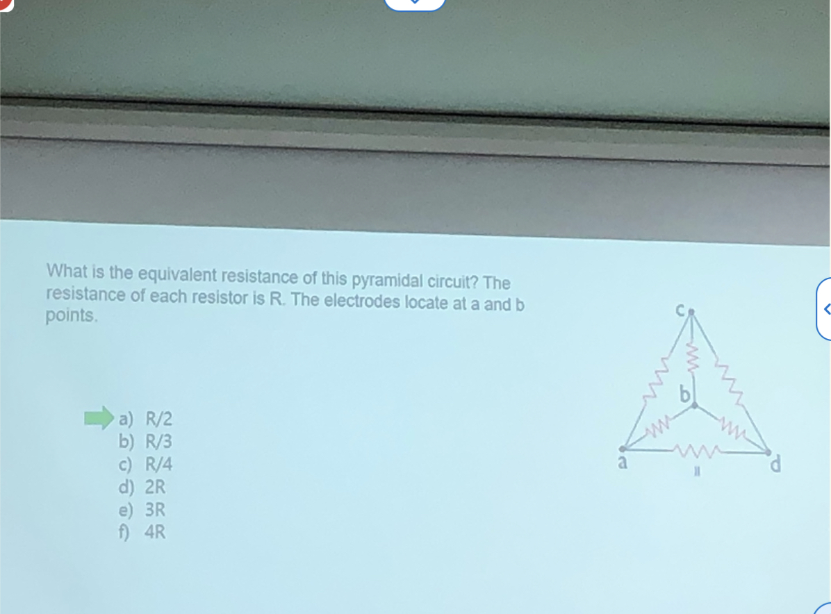 Solved What is the equivalent resistance of this pyramidal | Chegg.com