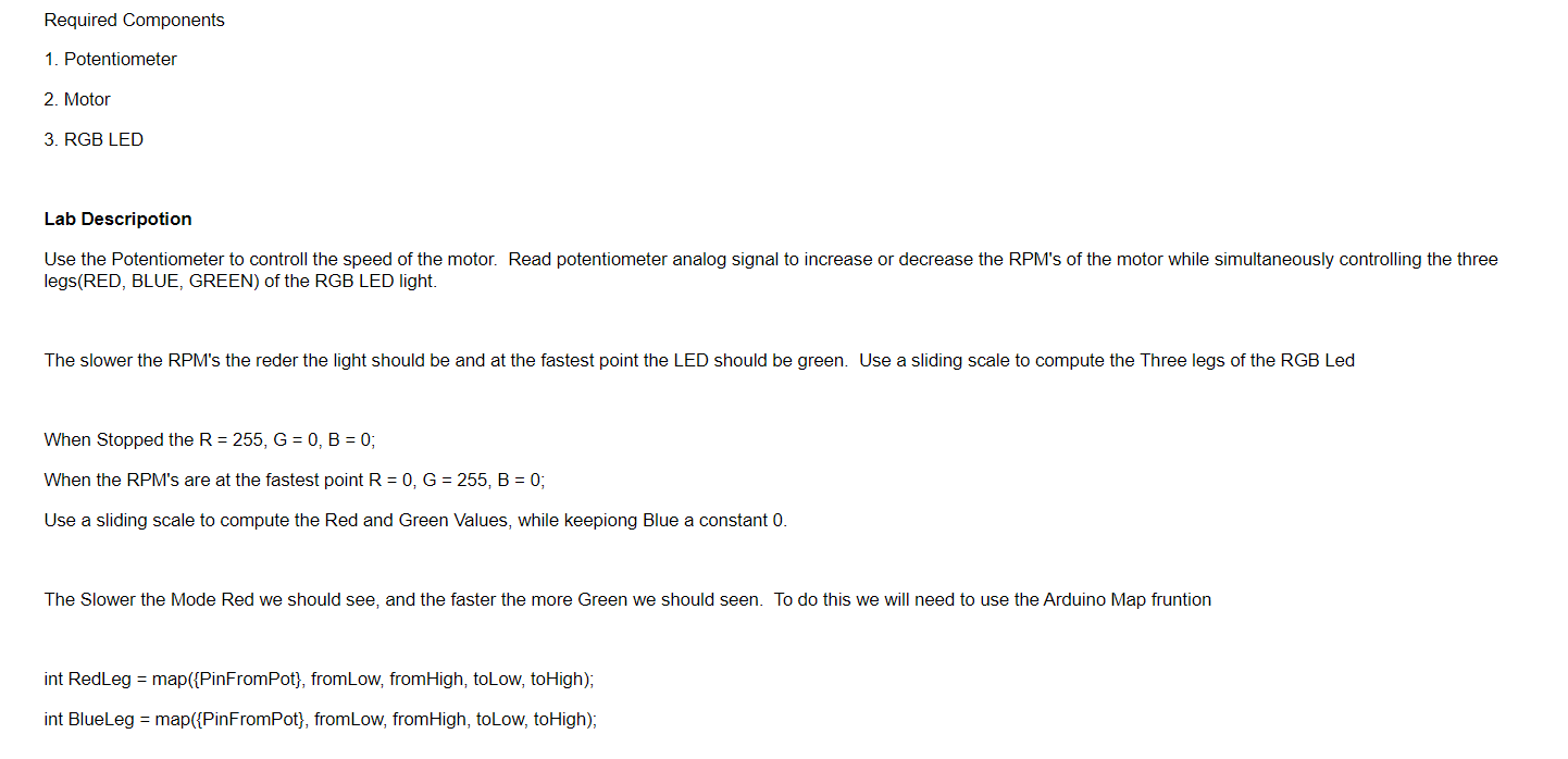 Solved Need help with the arduino code and with the wiring | Chegg.com