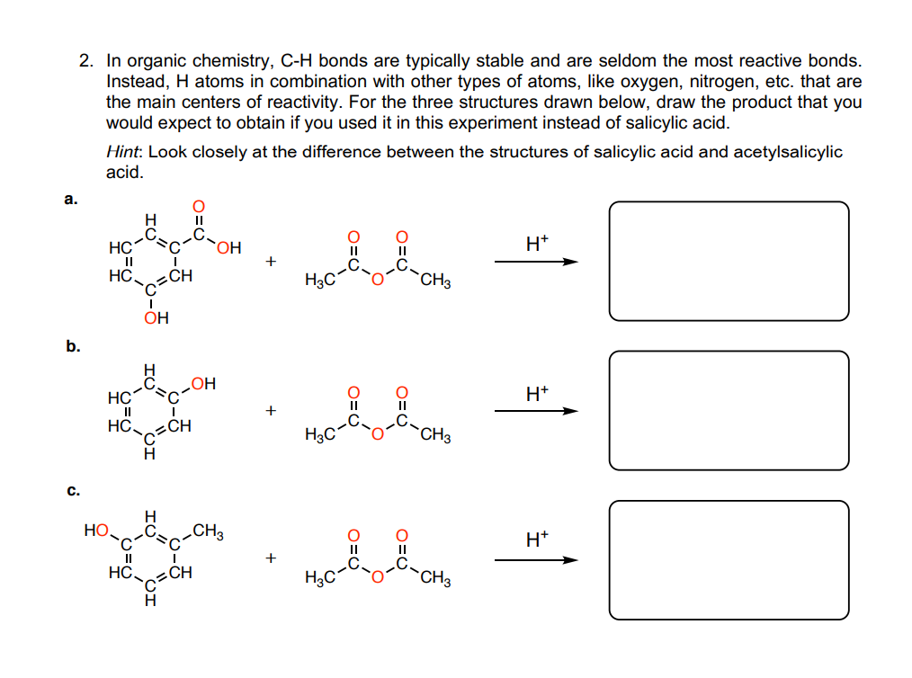 Solved 2. In organic chemistry, C-H bonds are typically | Chegg.com