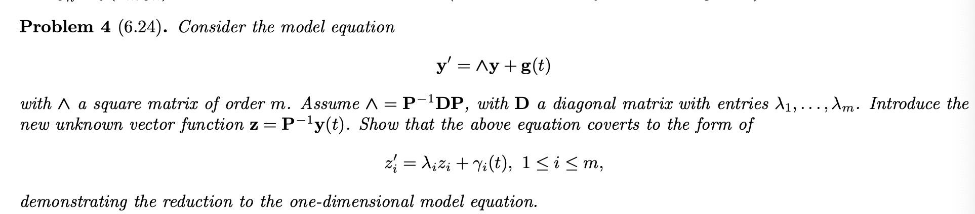 Solved Problem 4 (6.24). Consider the model equation y' = | Chegg.com