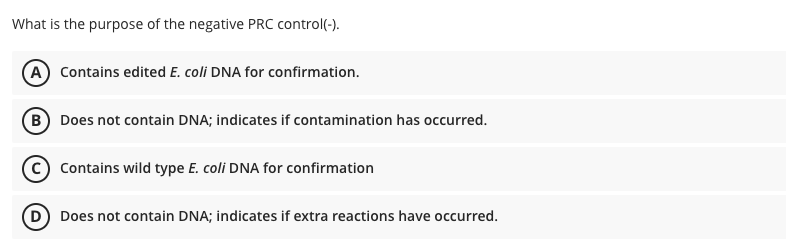 Solved What is the purpose of the positive PCR control(+). | Chegg.com