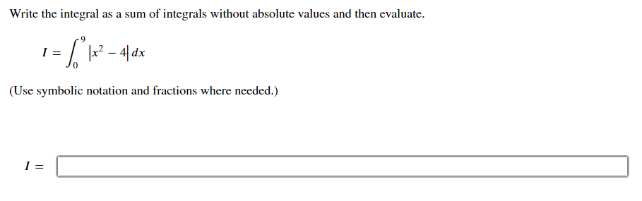 Solved Write the integral as a sum of integrals without | Chegg.com