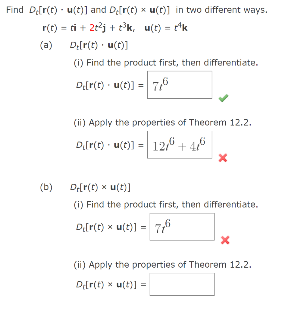 Solved Find Dt[r(t) · u(t)] and Dt[r(t) * u(t)] in two | Chegg.com