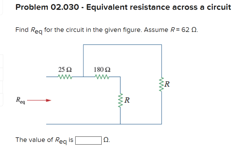 Solved Problem 02.030 - Equivalent resistance across a | Chegg.com