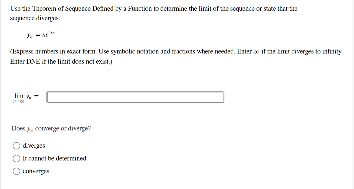 Solved Use the Theorem of Sequence Defined by a Function to | Chegg.com