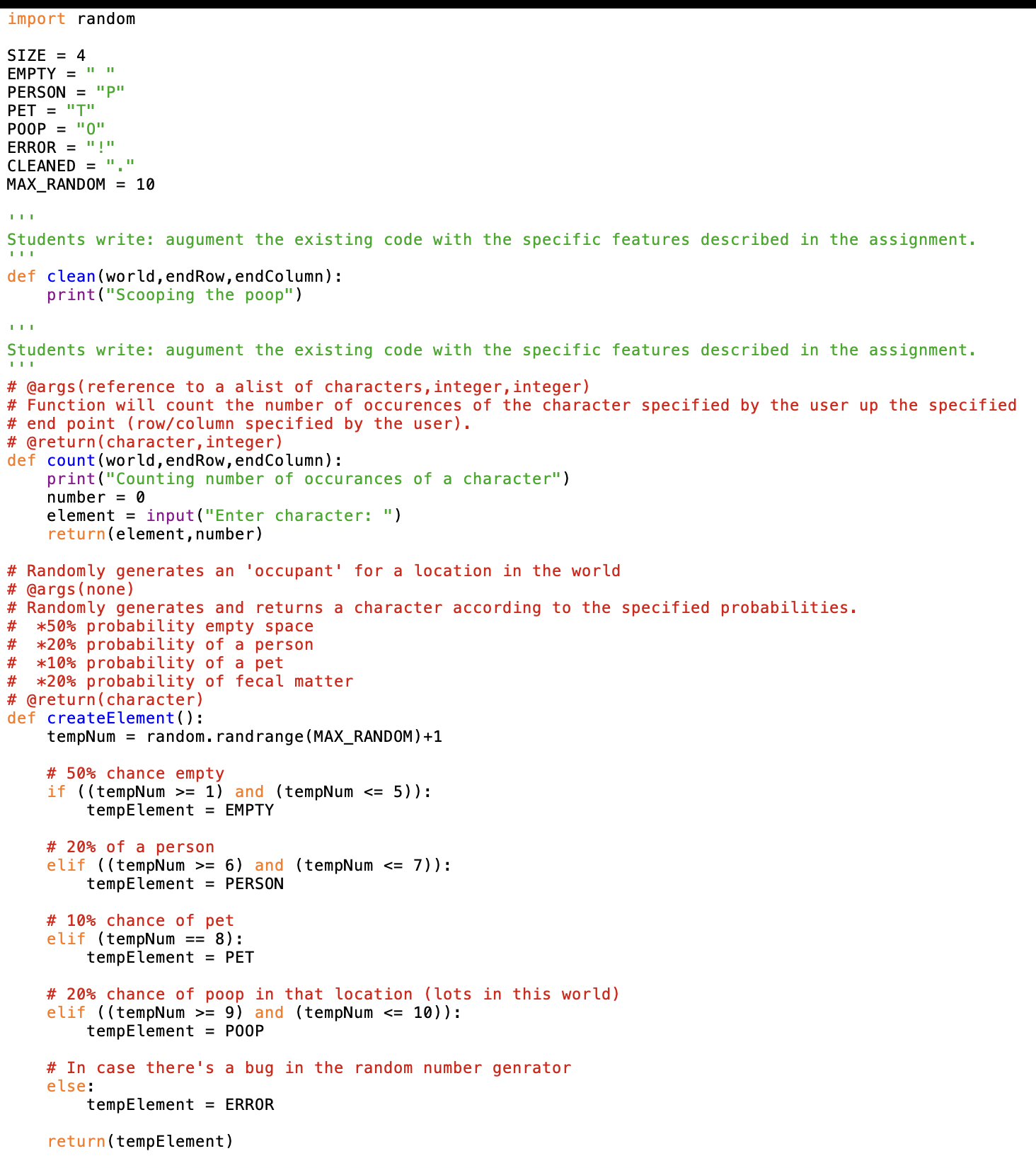 Solved Example simulated world OUR WORLD === =ニ=ニ= PO OOPO | Chegg.com