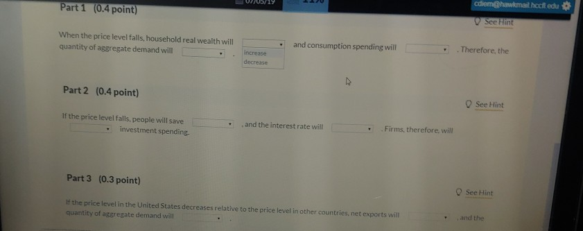 Solved 03 Question (1 point) From class and your textbook, | Chegg.com