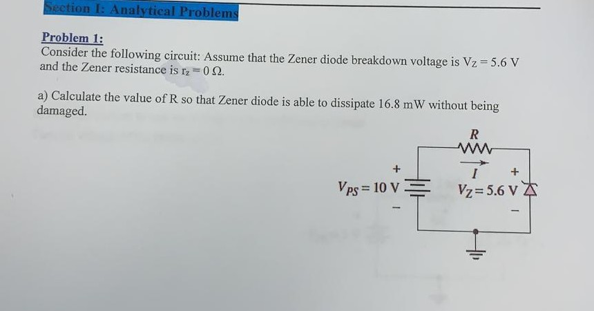 Solved Section I: Analytical Problems Problem 1: Consider | Chegg.com