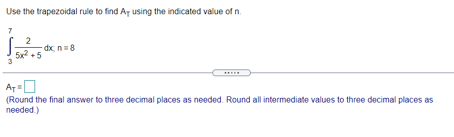 Solved Use the trapezoidal rule to find At using the | Chegg.com