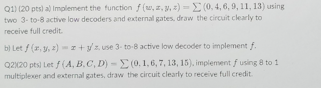 Solved Q1 20 Pts A Implement The Function 7517