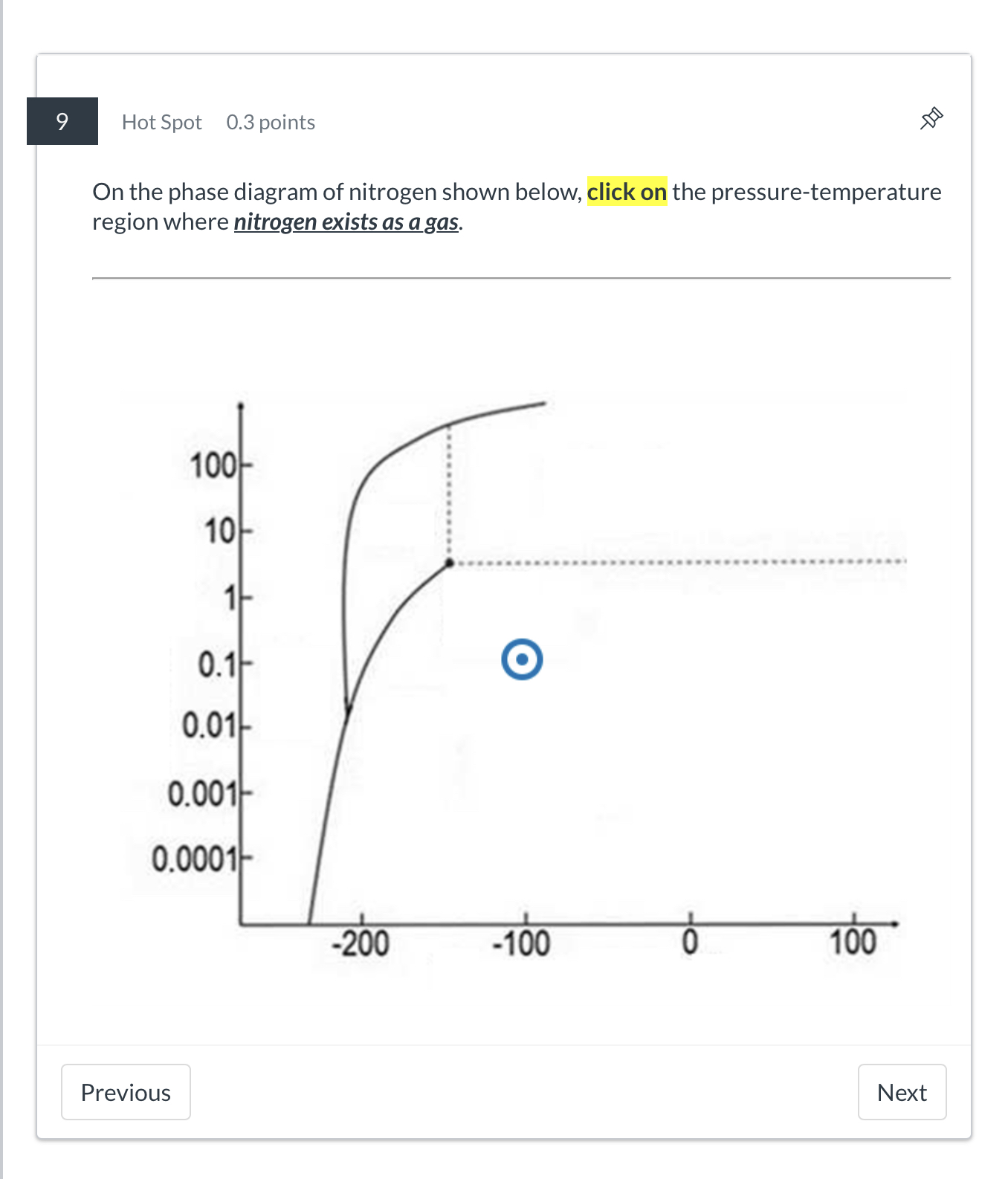 Solved On the phase diagram of nitrogen shown below, click | Chegg.com