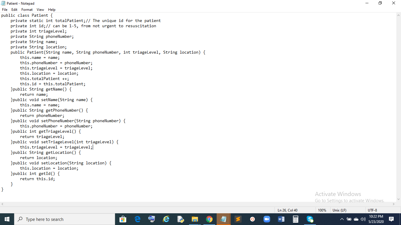 Solved You are a software developer in an Emergency Service | Chegg.com
