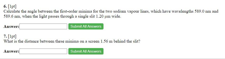 Solved 6. [1pt] Calculate the angle between the first-order | Chegg.com