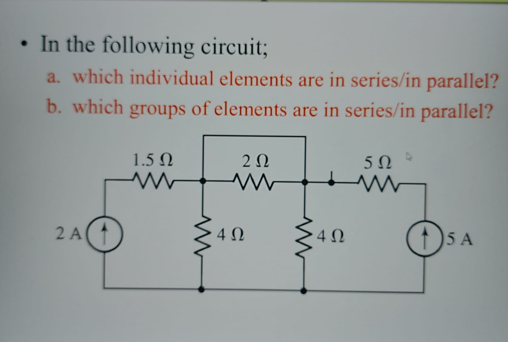 Solved In the following circuit;a. ﻿which individual | Chegg.com