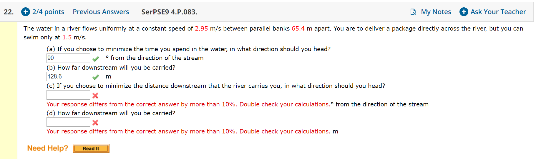 Solved 22. + 2/4 points Previous Answers SerPSE9 4.P.083. My | Chegg.com Solved 22. + 2/4 points Previous Answers SerPSE9 4.P.083. My | Chegg.com