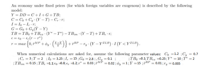 Solved a) Compute the Short-run macroeconomic outcomes for | Chegg.com