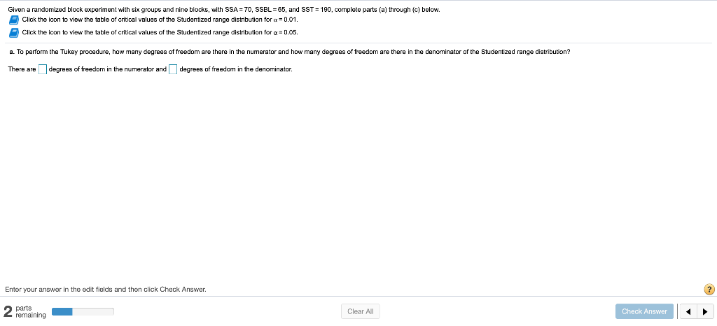 Solved Given a randomized block experiment with five groups | Chegg.com