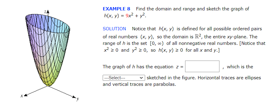 Solved EXAMPLE 8 Find the domain and range and sketch the | Chegg.com