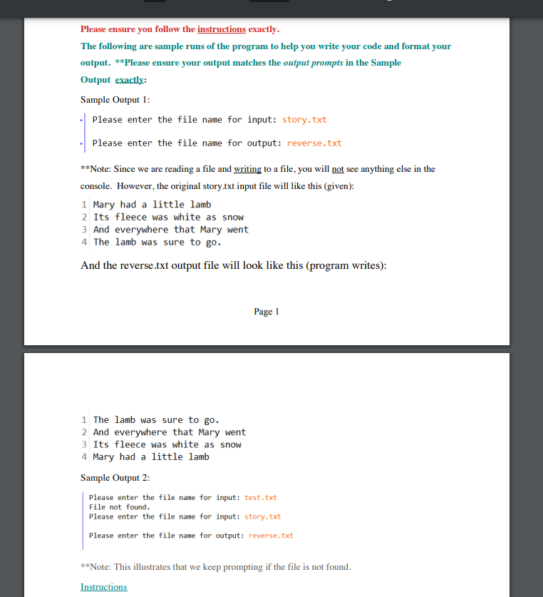 Solved Please ensure you follow the instructions exactly. | Chegg.com