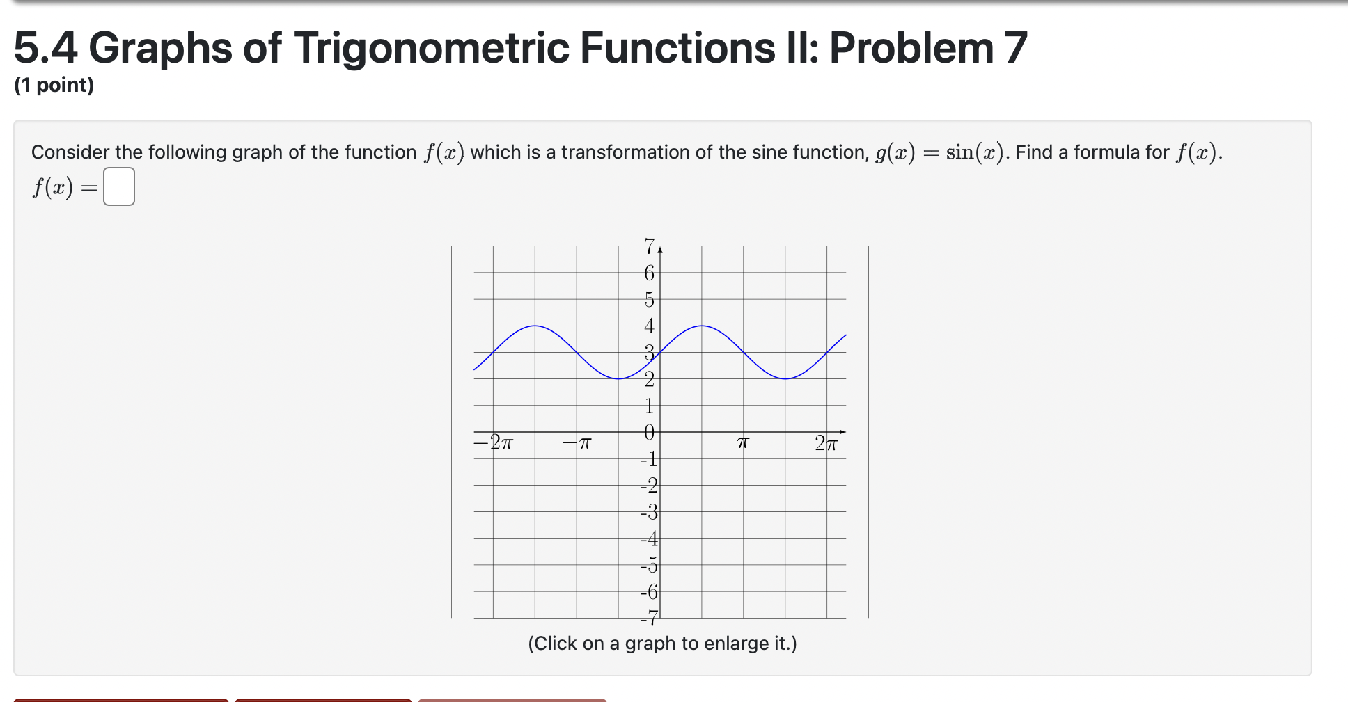 Solved 5.4 Graphs of Trigonometric Functions Il: Problem 7 | Chegg.com