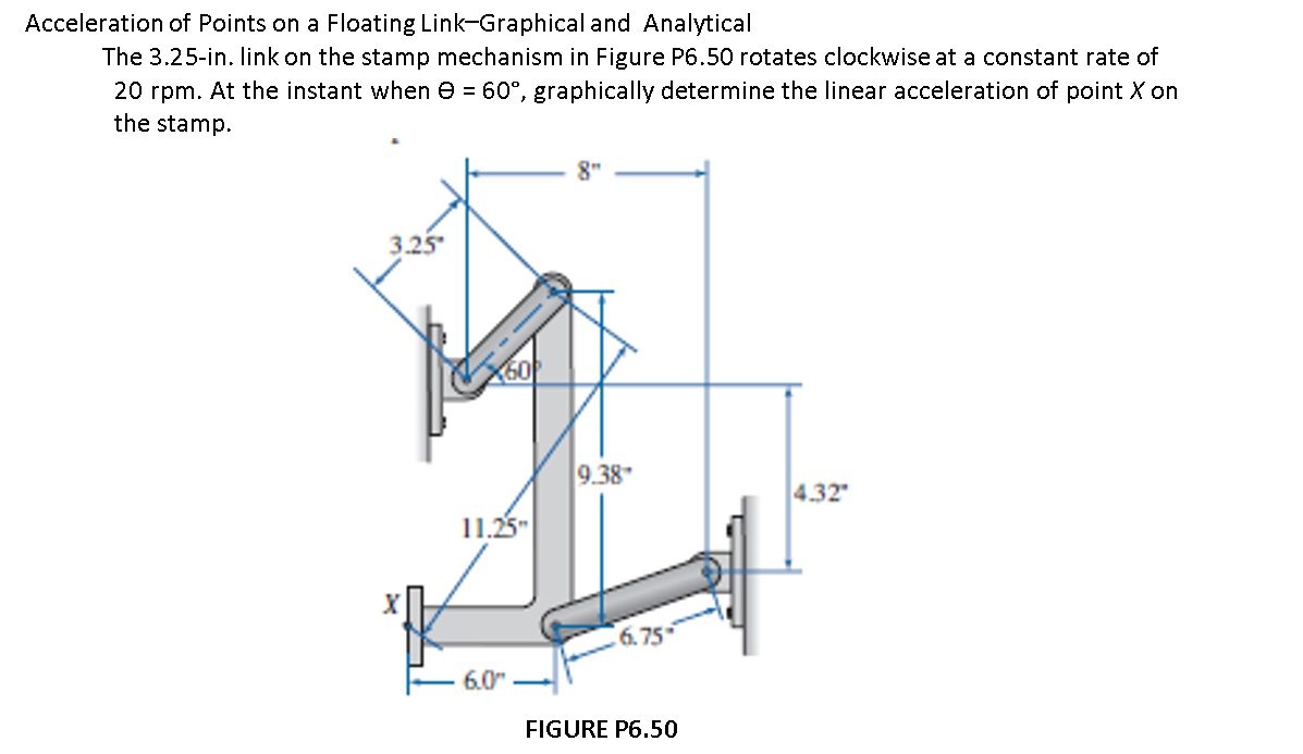 Solved Acceleration of Points on a Floating Link-Graphical | Chegg.com