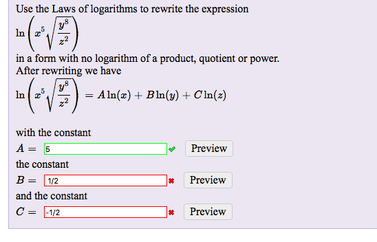 Solved Use the Laws of logarithms to rewrite the expression | Chegg.com