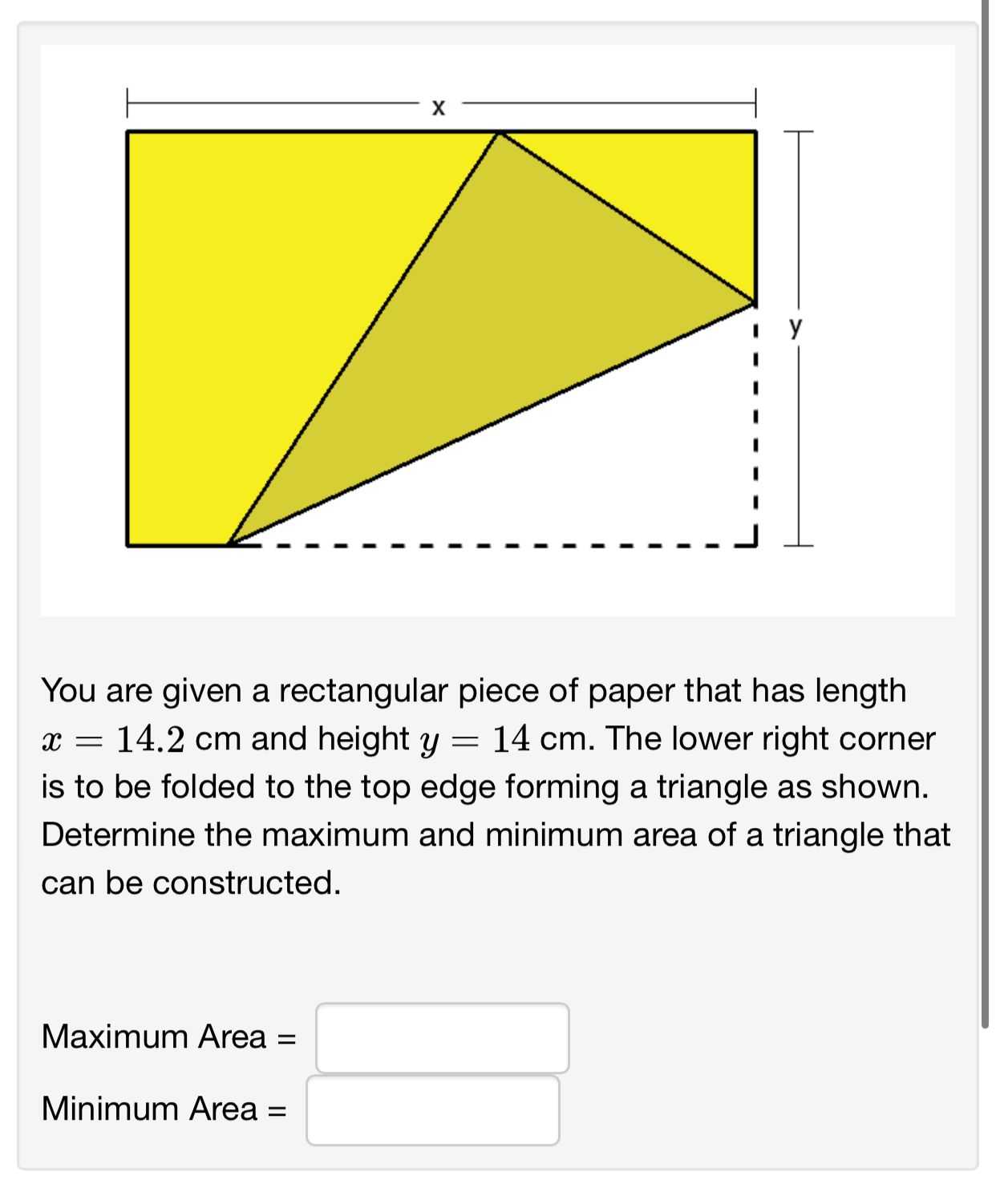 Solved You are given a rectangular piece of paper that has | Chegg.com