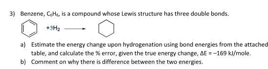 Solved Benzene, C6H6, is a compound whose Lewis structure | Chegg.com