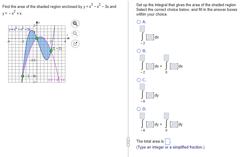 Solved Find the area of the shaded region enclosed by | Chegg.com
