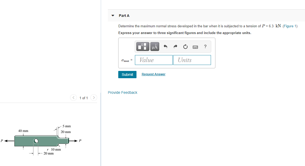 Solved Part A Determine the maximum normal stress developed | Chegg.com