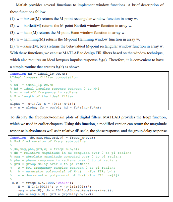 Solved [Question 21: Choose the Kaiser window to design a | Chegg.com
