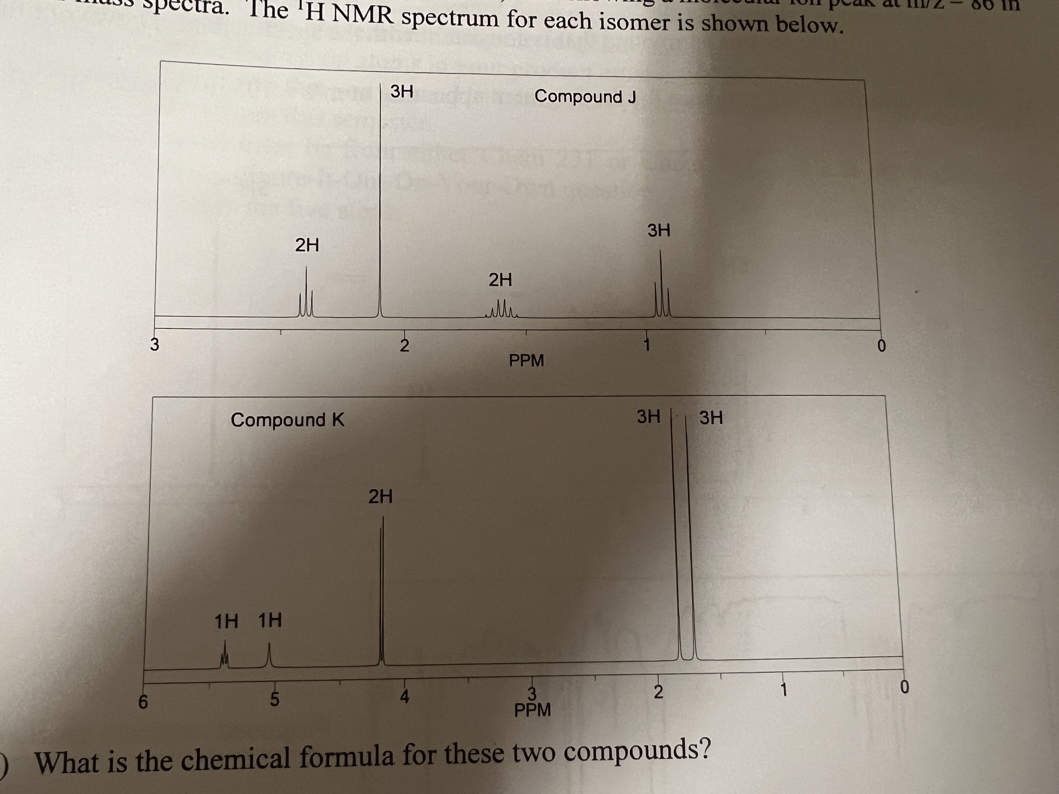 Solved compound j and compouWhat is the chemical formula for | Chegg.com