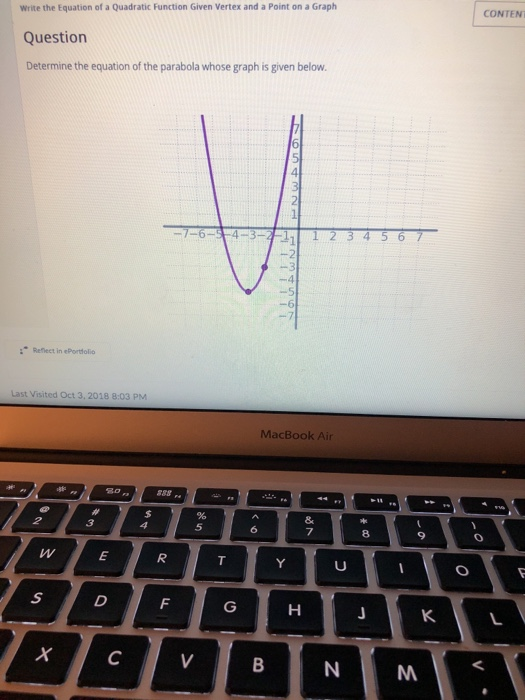 Solved Write the Equation of a Quadratic Function Given | Chegg.com